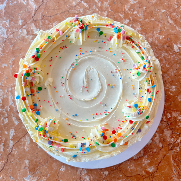 Funfetti Textured Daily Cake – The Butcher's Daughters Cakes